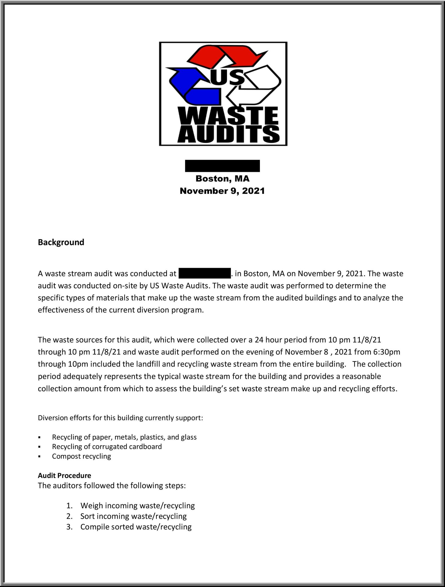 How it Works - US Waste Audits